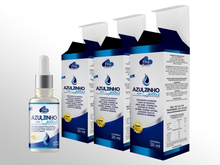 Azulzinho em Gotas - 100% Natural - Aumente sua potência